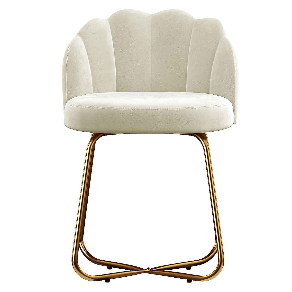 Hillsdale Catalina Vanity Stool for Make-up Rooms and Bathrooms, White