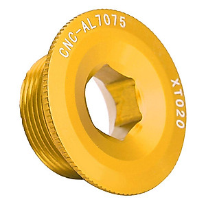 ZPSHYD Crank Arm Screws, Crank Arm Bolt for Mountain Road Bike Bracket Cap Crankset Screw BB Axis Screws (Gold)