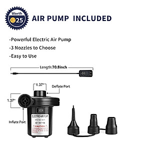 PLKO Inflatable Sofa Bed, Inflatable Sofa with Household Air Pump, Portable Lounge Chair, Relaxation Tools for Bedroom (Red)