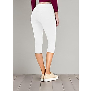 Hybrid & Company Women's Butt Lift V2 Super Comfy Stretch Denim Q43636SKX White 14