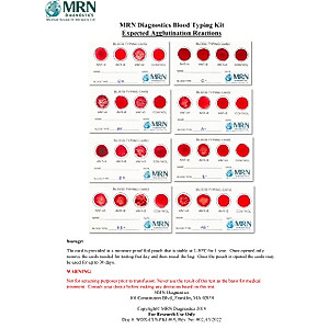 MRN Diagnosics Blood Typing Kit: 5 Pack