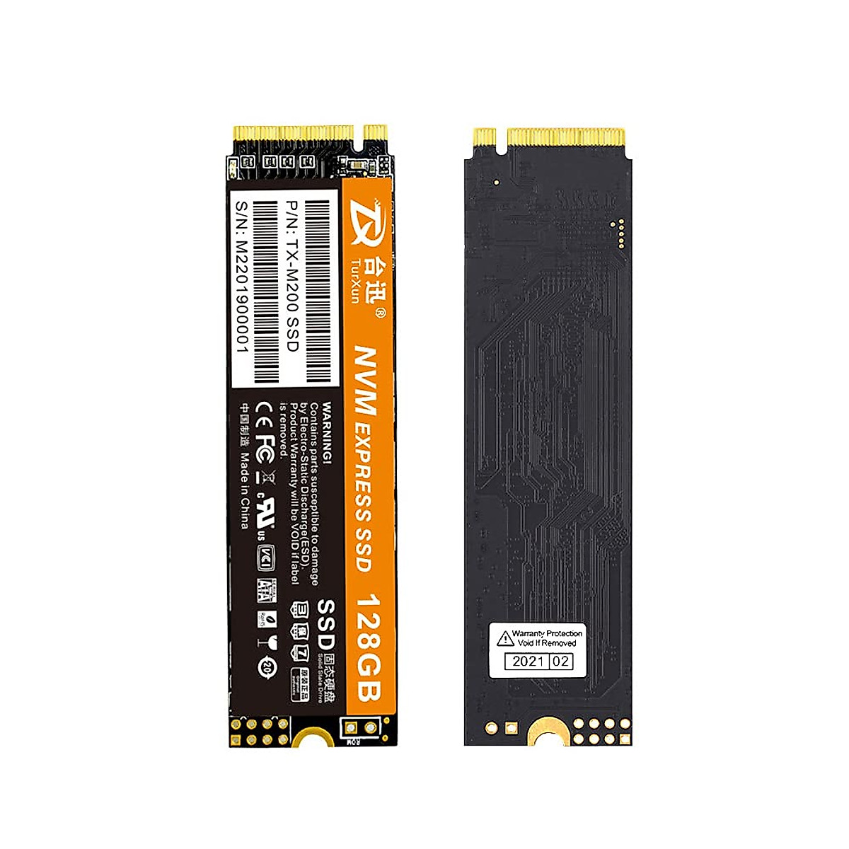 XMYA M.2 NVMe Internal 128GB SSD Solid State Drive, Up to 560 MB/s