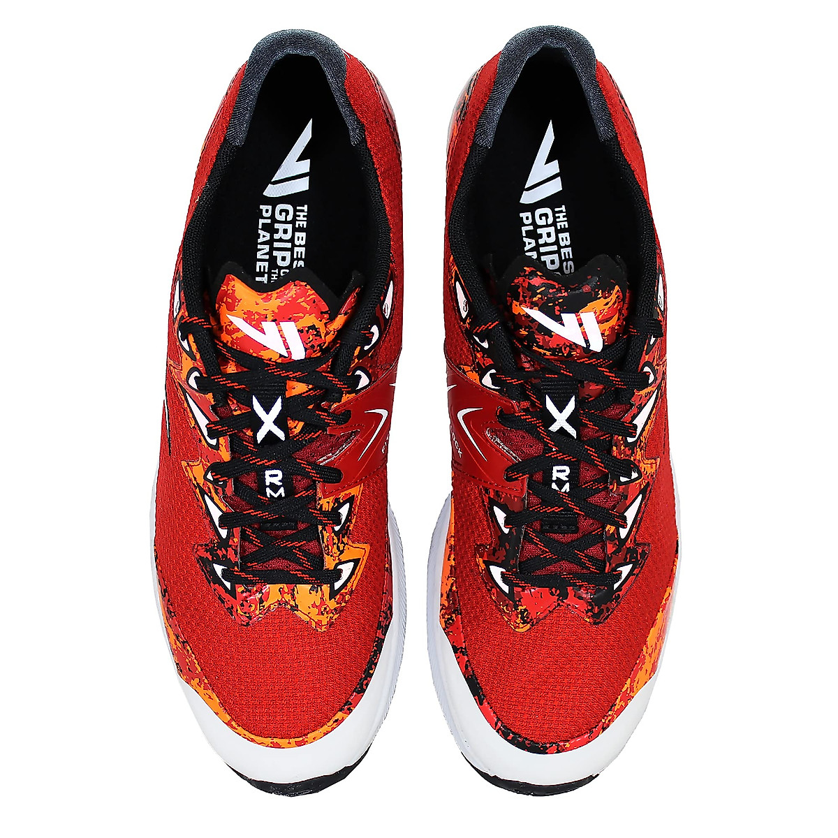 VJ Shoes XTRM2 OCR Shoes - Trail Running Shoes Women and Mens with a Full Length Rock Plate - Made for Rocky and Technical Mountain Trails and Obstacle Course Races - Women's 12.5/Men's 11 Red