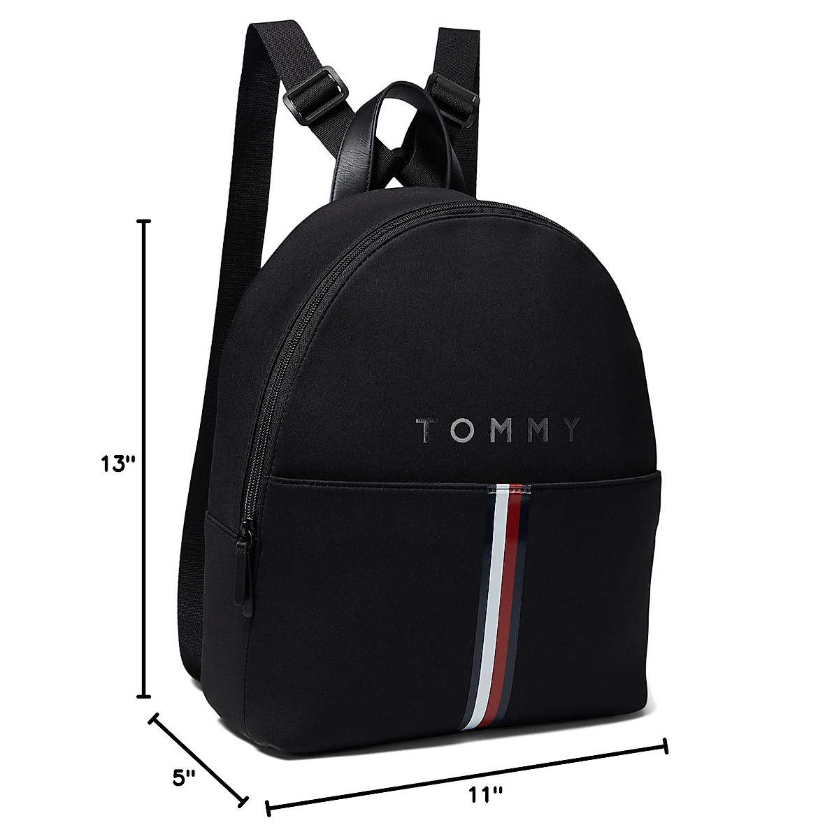 Tommy Hilfiger Mariah II Medium Dome Backpack Neoprene Black One Size