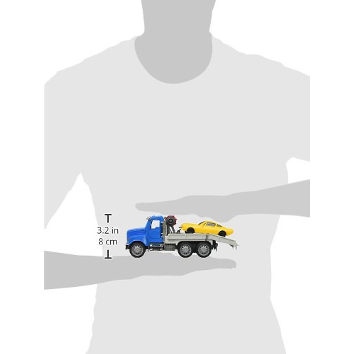 Driven by Battat – Toy Tow Truck For Kids – City Vehicle Toy – Lights & Sounds – Movable Parts – 3 Years + – Micro Tow Truck