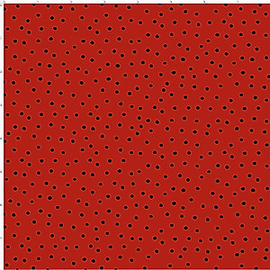 Loralie Designs Dinky Dots Red/Black Fabric by The Yard for Quilting