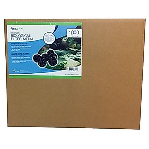 Aquascape BioBalls Biological Filter Media for Fish Pond,Waterfall and Garden, Contractor Pack, 1000-Pieces | 56014 Black
