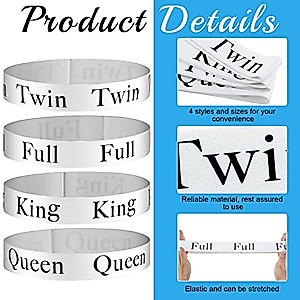 8 Pieces Bed Sheet Organizer Sheet Keepers Closet Organization King Twin Full Queen Sheet Straps Elastic Bed Sheet Storage Bedding Bands Closet Organizer for Wardrobe Dorm Laundry Room (Black)