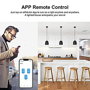 SONOFF TX WiFi Smart Light Switch, 2.4GHz Wi-Fi Touch Smart Wall Switch,Works with Alexa and Google Home, RF433 Remote Control,Fit for US&CA Wall Switches, 3 Gang 1 Way, T2, No Hub Needed