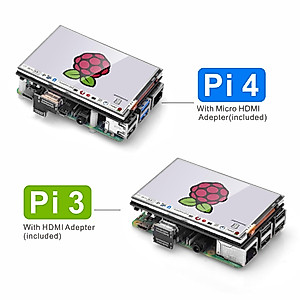 OSOYOO 3.5 inch HDMI LCD Touch Screen Monitor Display TFT 480 * 320 Pixel Resolution for Raspberry Pi 5 4 3 Model B B+ 2 with Stylus Pen