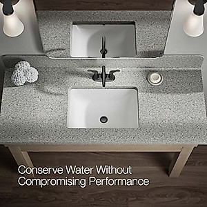 Kohler 27388-4-BL SIMPLICE® Centerset bathroom sink faucet, 1.2 GPM, Matte Black