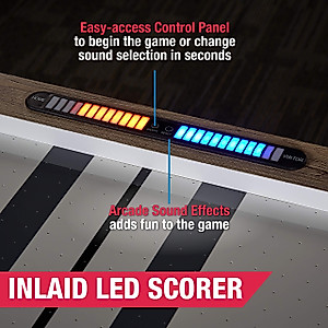 MD Sports 7' Hinsdale Air Powered Hockey Table with Pusher and Puck Set