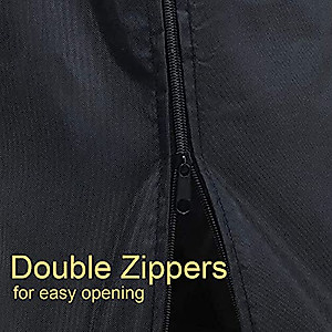 JK-GMTE Oxford Waterproof Patio Heater Cover Outdoor Round Heater Covers Head Vinyl Covers Weather Resistant Heavy Duty Heater Cover with Zipper Fabric （Top Cover Only,36"x36"x26", Black)