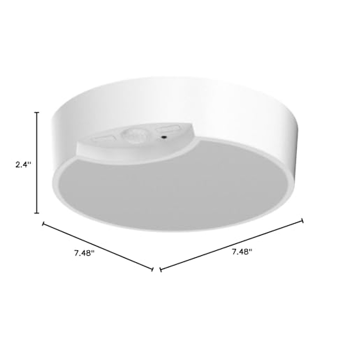 2-Pack Motion Sensor LED Ceiling Lights Battery Operated, 7.48inch 6500K Dimmable Flush Mount Light Fixtures with Remotes, Wireless Ceiling Lamps for Closet Pantry Laundry Garage(Battery Not Included)