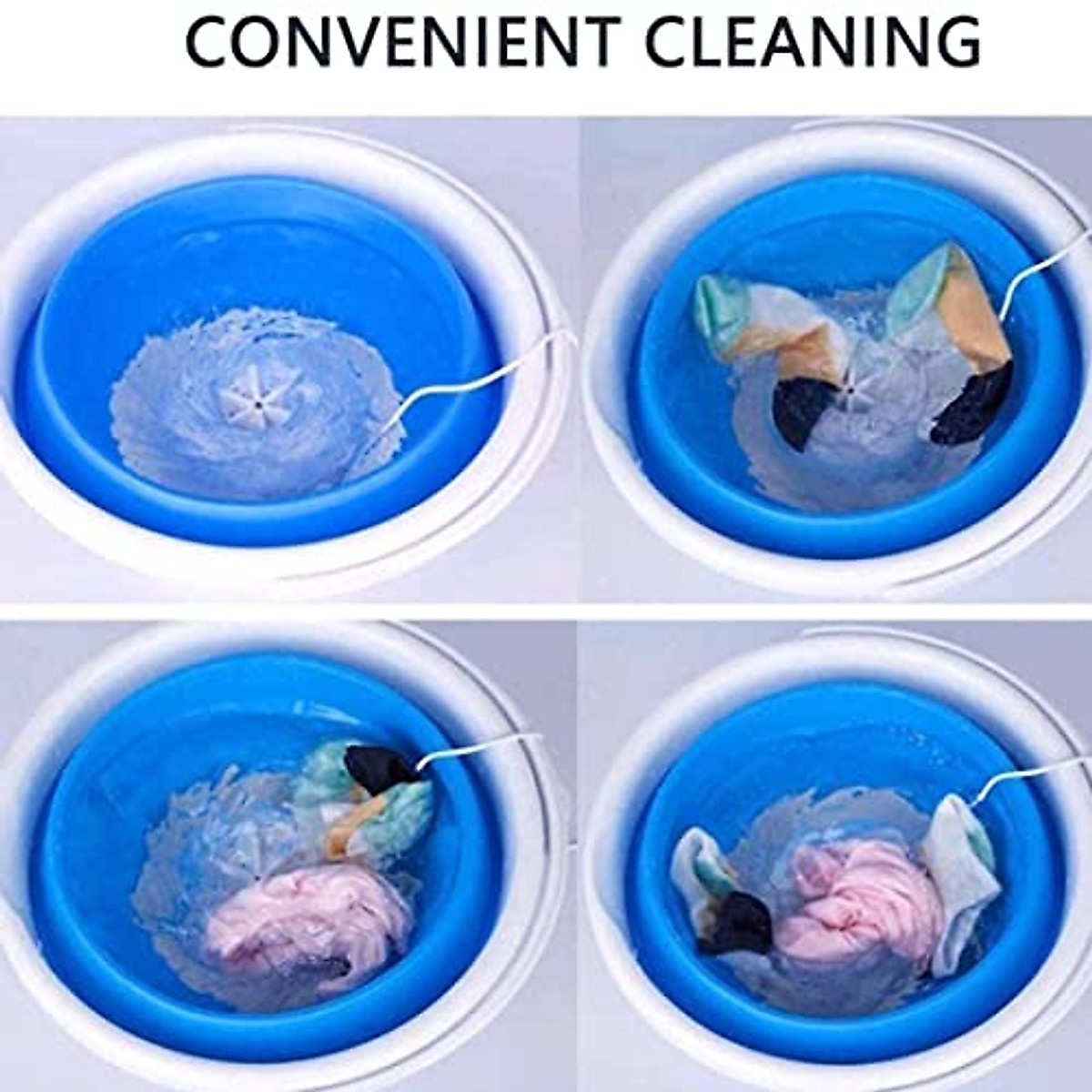 AEIOFU Portable Mini Foldable Washing Machine USB Powered Lightweight Washer for Home Travel Apartment Portable Compact Washing Machine Foldable Mini Washer Mini USB Washer