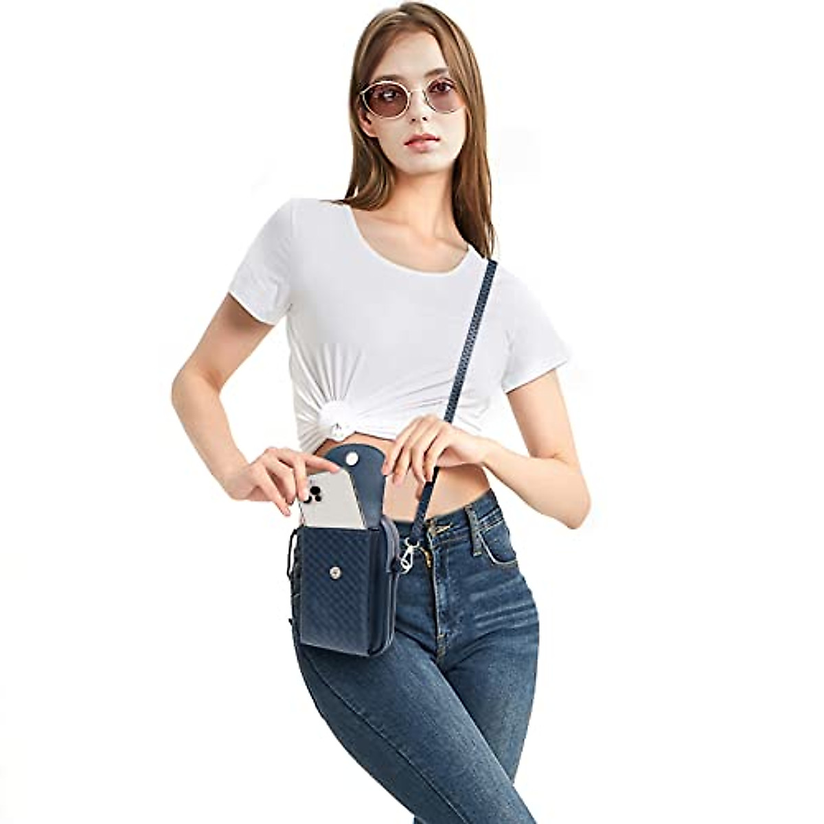 KUKOO Small Crossbody Phone Bags for Women Cell Phone Purse Wallet with Card Slots