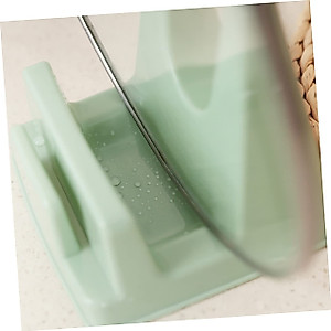 Anneome 2pcs Plastic Green Pan Lid Rack, Pot Cover Organizer, Storage Holder for Kitchen