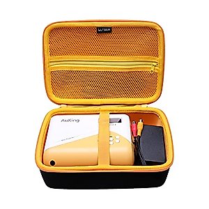 LTGEM EVA Hard Case for AuKing 2022 Upgraded 1080P Supported Outdoor Projector & ARTSEA 1080P Supported 4500L Portable Projector - Travel Protective Carrying Storage Bag