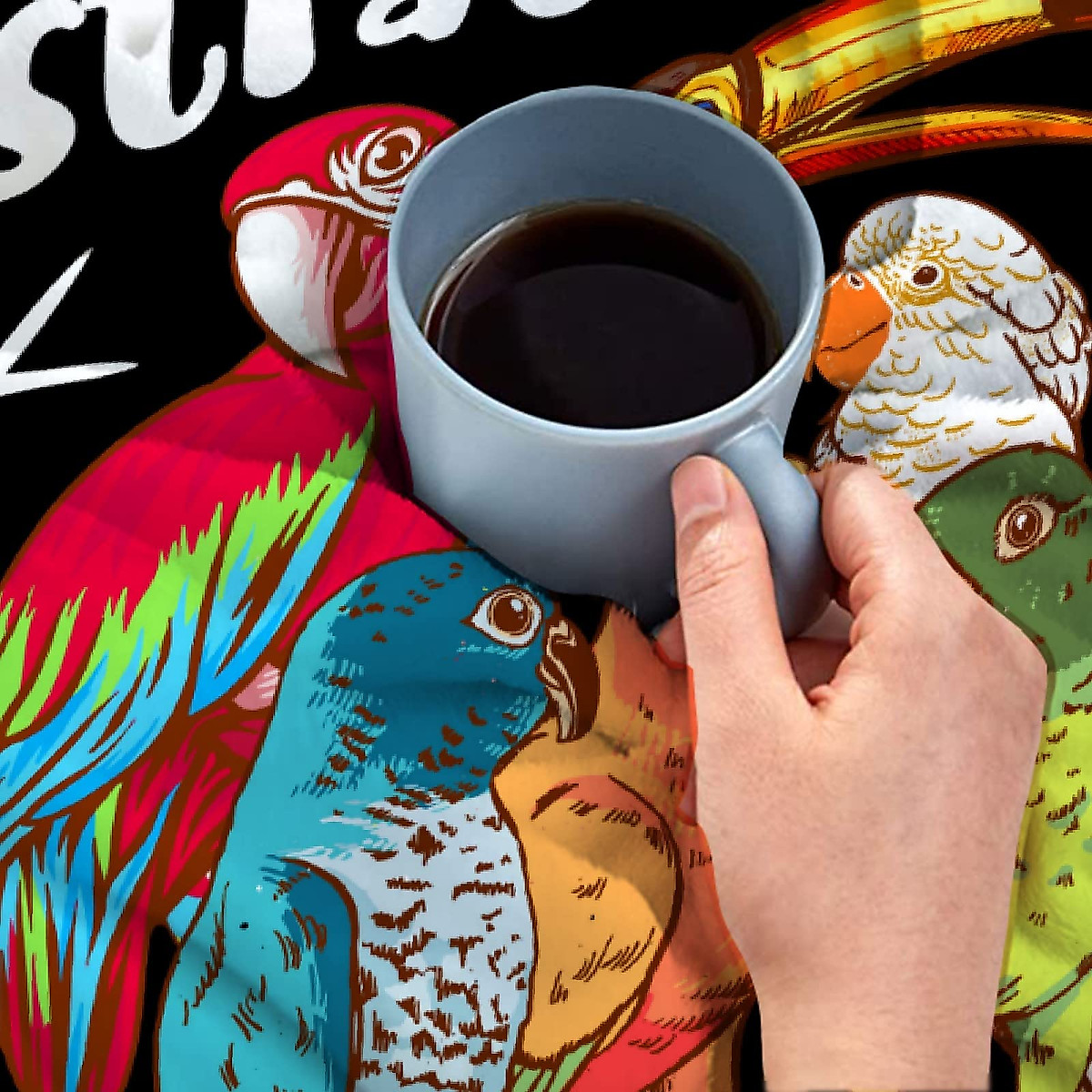 Bird Blanket Birds Gift for Kids,Easily Distracted by Birds Print Blankets,Soft Flannel Bed Throws Lightweight Cozy Fluffy Plush Decorative Quilts,50 x 40 in S Size