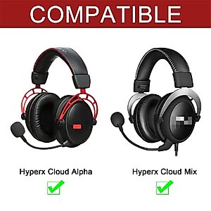 QKIIP HyperX Cloud Alpha Cable, Removable Replacement Alpha Cord, with Mute & Volume Controls Compatible with HyperX Cloud Mix Alpha Gaming Headset (No Mic)