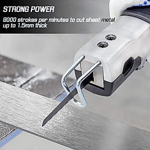 SDRTOP Air Reciprocating Saw Pneumatic body saws tool with 6pc 24T & 32T Blades Heavy Duty Hacksaw Cutter for Metal Sheet Cutting