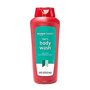 Amazon Basics Men's Body Wash, Sport Scent, 18 fluid ounce, Pack of 1