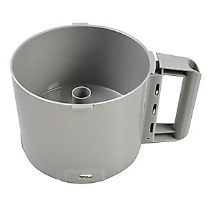 Vanshly 112204S Food Processor Gray Bowl 3 Quart compatible with Robot Coupe R2 3L Gb,R2 DICE, R2 Dice, R2B, R2N