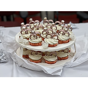 Owfvlazi Silicone Chocolate Ring Molds Non-Stick BPA Free Baking Jelly Pudding Candy Molds Ice Cube Tray Chocolate Candy Bakeware Weeding Decoration Moulds (Ring Mold)