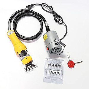 SHengwin Electric Sheep Clippers, 1000W Professional Wool Shearing Machine 110V Sheep Shears with 2 Blades