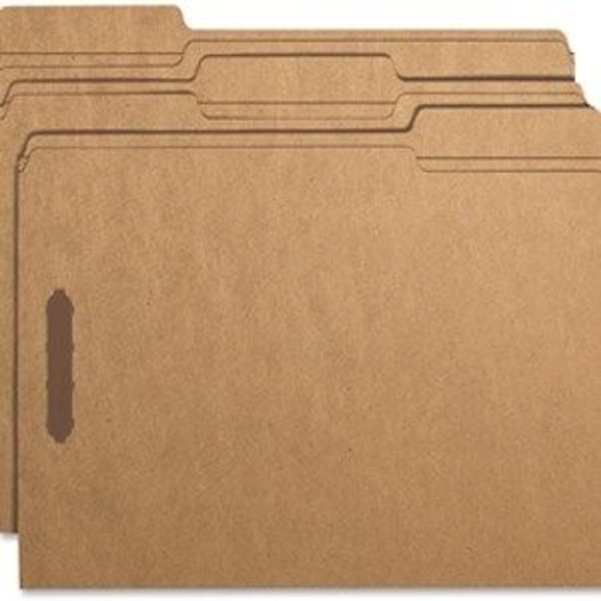 Smead Fastener File Folder, 2 Fasteners, Reinforced 1/3-Cut Tab, Letter Size, Kraft, 50 per Box (14837)