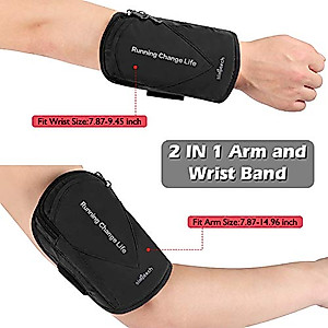Simptech Running Phone Armband, Sweatproof Workout Phone Holder Fits iPhone 14/13/Pro Max/Plus/Mini/12/11/SE/XR