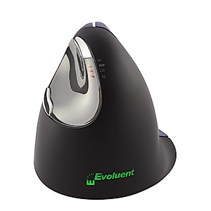 Evoluent VM4S VerticalMouse 4 Right Hand Ergonomic Mouse with Wired USB Connection (Small Size)