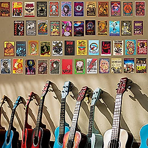 Varcelodon Room Decor 50 Pcs Album Cover Posters,4x6''wall decor,Wall Collage Kit Aesthetic Pictures for Bedroom Wall Decor,Suitable for any room decoration. (50 PCS -A)