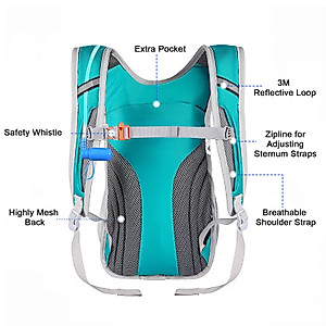 Hydration Pack,Hydration Backpack with 2L Hydration Bladder Lightweight Insulation Water Pack for Running Hiking Riding Camping Cycling Climbing Fits Men & Women