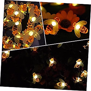 WOONEKY 1 Set Little Bee LED Light Decoración De para Exteriores Fence ...