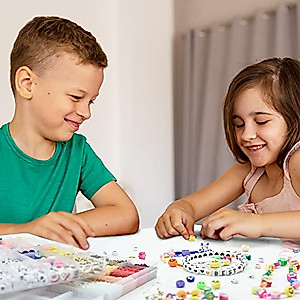 JOJANEAS 8800pcs 4mm Glass Seed Beads Bracelet Making Kit 24 Colors Small Beads for DIY Bracelets Necklace Jewelry Making Supplies