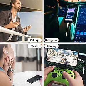 [MFi Certified] 2 Pack Headphone Adapter for iPhone 15,USB Type C to 3.5mm Female Headphone Jack Adapter Aux Audio Dongle Compatible with iPhone 15/15 Plus/15 Pro/15 Pro Max,Galaxy S23 S22 Ultra