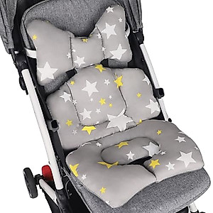 AIPINQI Head and Body Support Pillow with Neck Support for Toddler,Suitable for Baby Car Seat and Strollers(over 1 years),Star