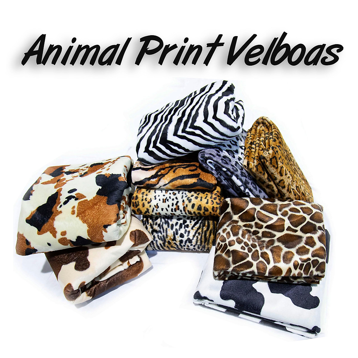 FabricLA Velboa S-Wave Animal Print Fabric - Short Pile Faux Animal Fur Fabric - 60" Inches (150 CM) Wide - Fake Animal Fur Fabric - Cheetah, 1 Continuous Yard