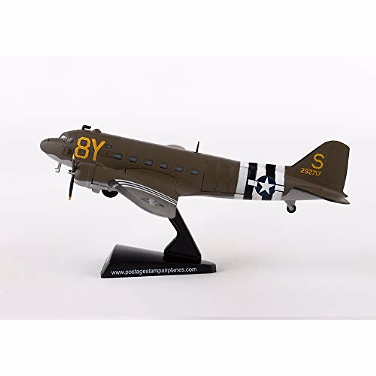Daron Worldwide Trading Postage Stamp C-47 DC-3 "Stoy Hora" USAAF Vehicle (1/144 Scale)