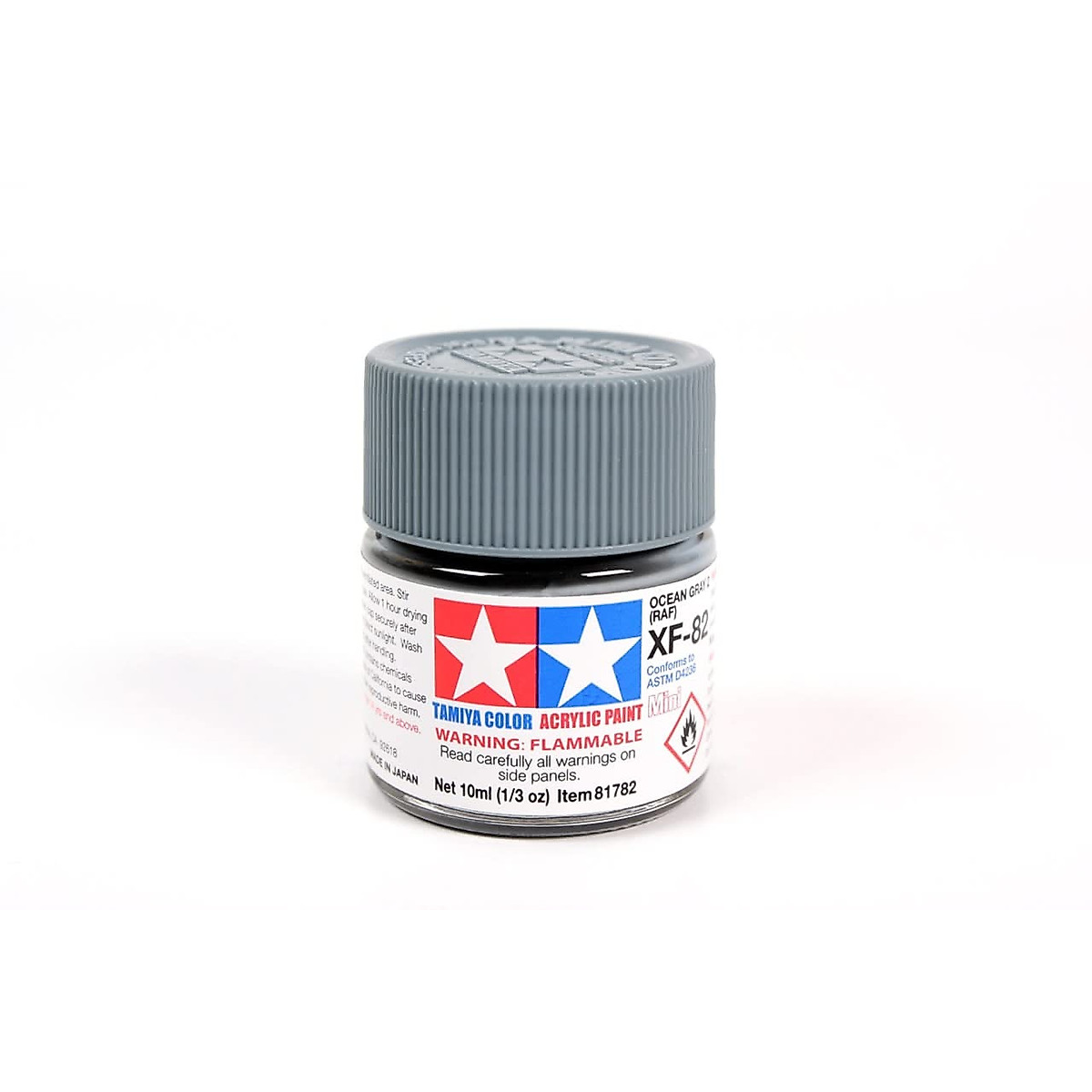 TAMIYA Acrylic Mini XF-82 Ocean Gray 2 RAF 10ml Bottle TAM81782 Plastics Paint Acrylic