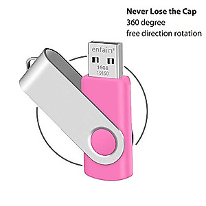 Stylish 10-Pack of Enfain 8GB USB Memory Sticks in Pink - Convenient and Durable for Everyday Use