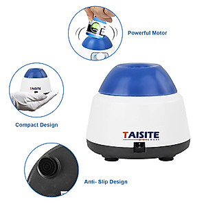 Mini Vortex Mixer Vortex Shaker Lab Salon Mixer 3000rpm Portable Mix Gel Polish Centrifuge Tubes up to 50ml for Acrylic Paints Nail Art Scientific Lab Clinic Classroom