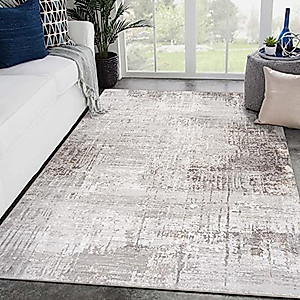 LUXE WEAVERS Camellia Collection 1680 Beige Abstract Area Rug 8x10