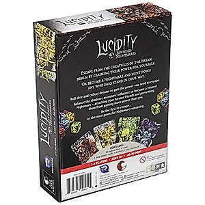 Renegade Game Studios Lucidity: Six-sided Nightmares 1-4 Players Ages 14+ 20-30 Minutes Push Your Luck Game