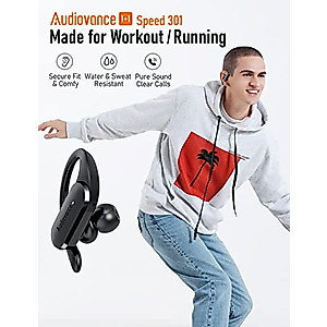 Audiovance 2 Sets Earbuds SPEU 301, True Wireless Headphones Bluetooth 5.2 Earphones, Euphony 301 for Immersive Music, Speed 301 for Workout, Premium Sound, Clear Calls, Waterproof.
