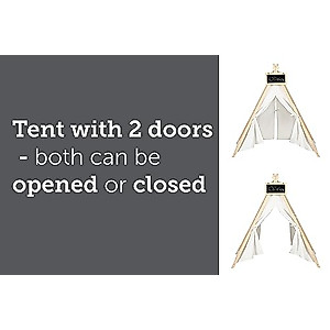 South Shore Sweedi Organic Cotton and Pine Play Tent with Chalkboard
