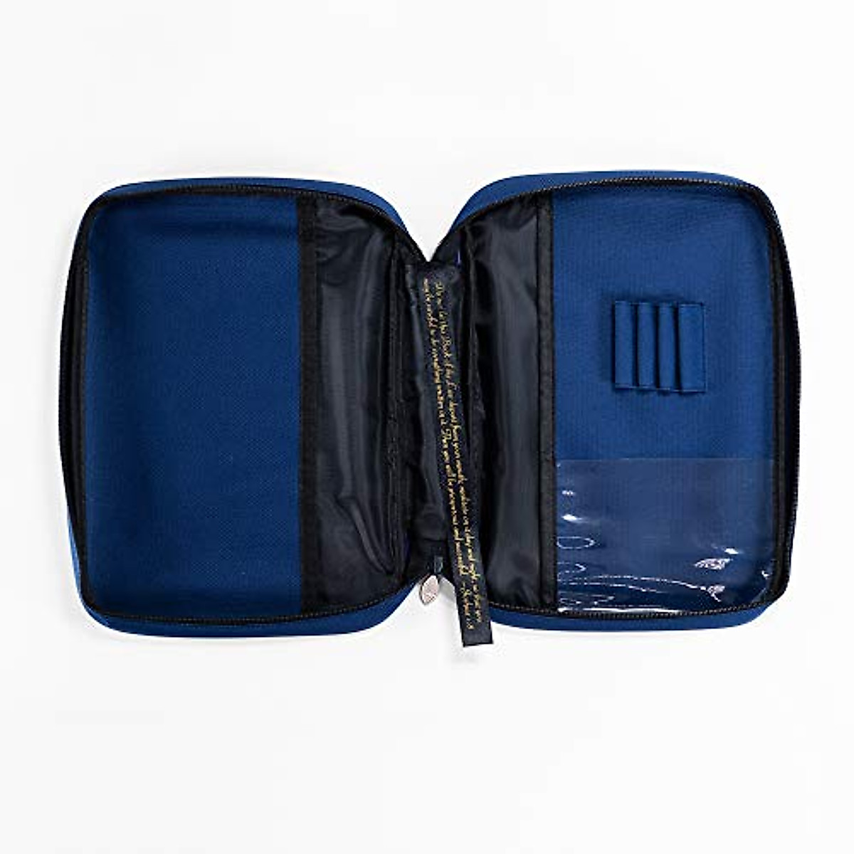 Divinity Boutique Bible Cover Basic Navy - Large (21431) | Fits Bibles up to 6.875" x 9.75" x 2.25"