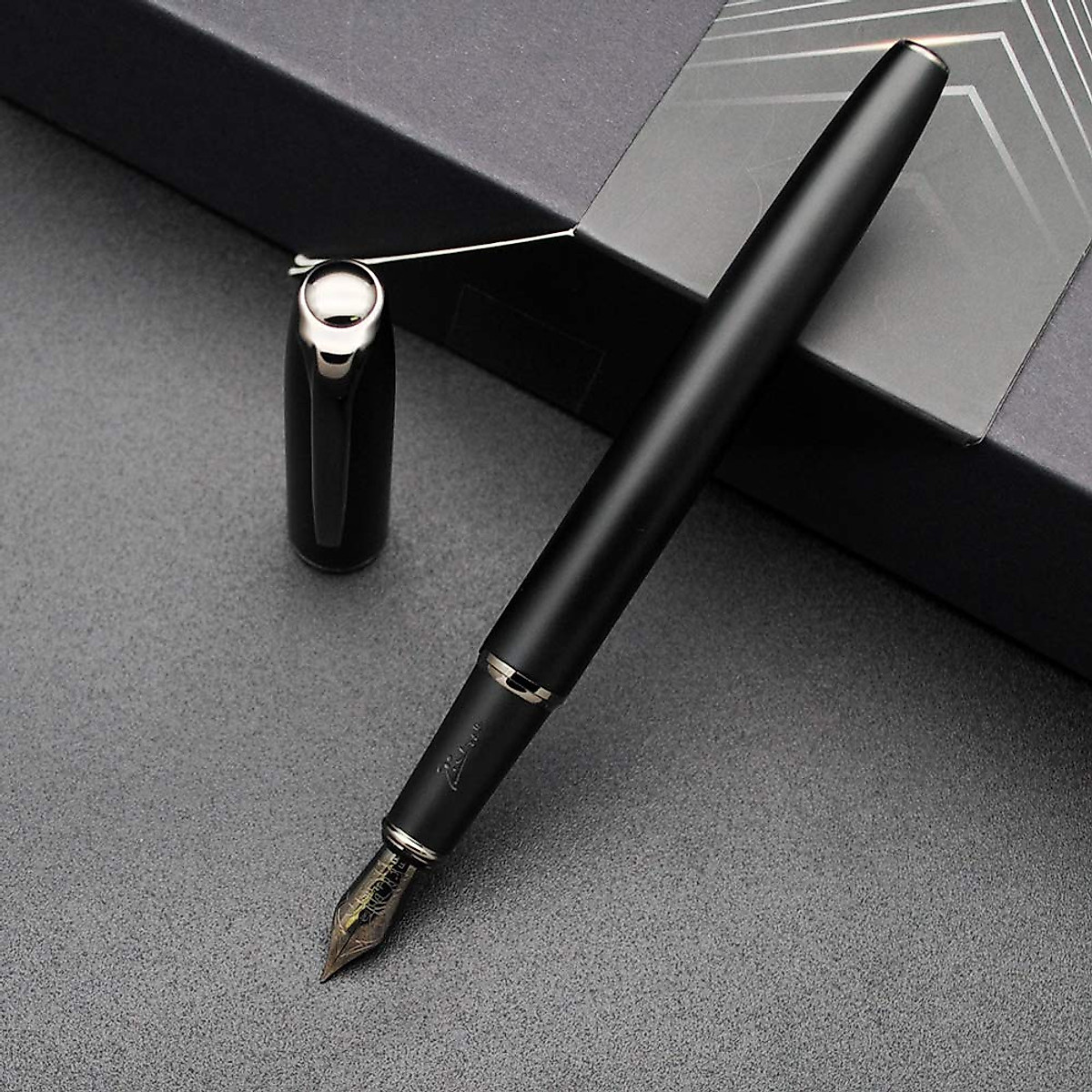 czxwyst Picasso 916 Malage Fountain Pen Original Box New Version (Sunset Gray, Extra Fine Nib 0.38mm)