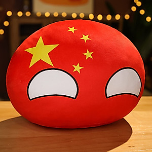 18pcs Countryballs Polish Ball Plush Toy Usa France Canada England Germany Japan China Short Plush Country Ball Plush Toy Mini Pillow Country Ball 4in